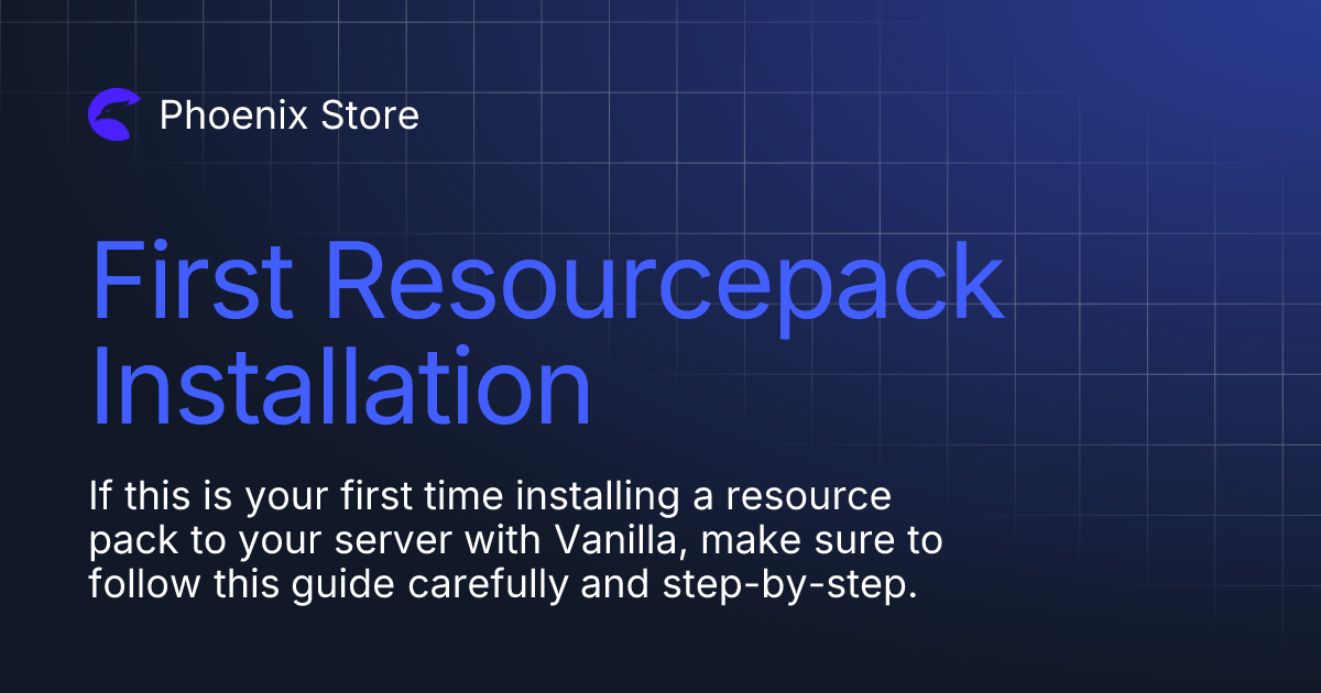 First Resourcepack Installation | Models | Phoenix Store